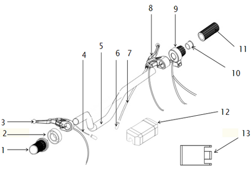 Throttle Assembly With Electric Meter 48V - 1500W Dirt Bike – Drift Hero